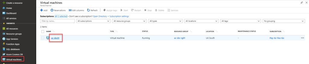 How to: Deploy an AudioCodes Virtual Edition SBC in Azure