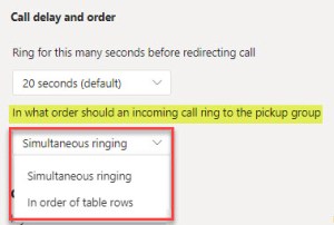 Group Call Pickup and Delegation in Microsoft Teams