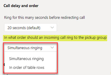 Group Call Pickup and Delegation in Microsoft Teams