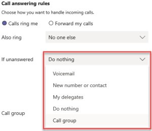 Group Call Pickup and Delegation in Microsoft Teams