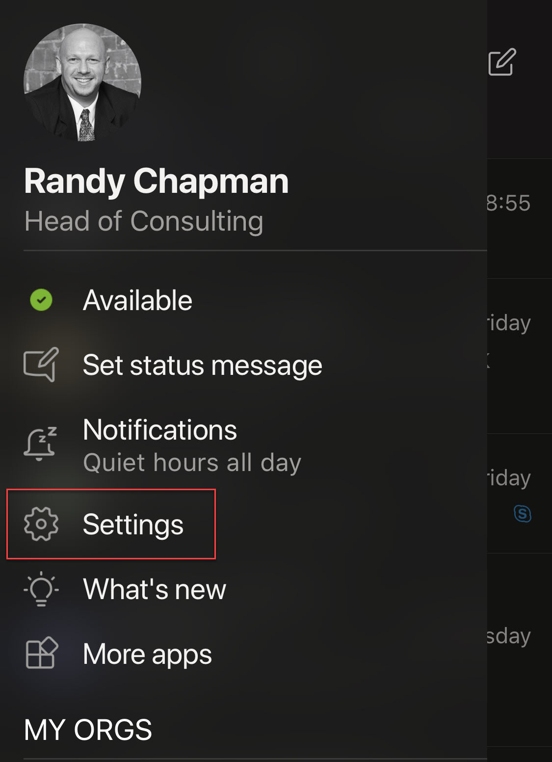 Add a Second Account to the Teams Mobile App