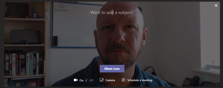 Meet Now in Microsoft Teams