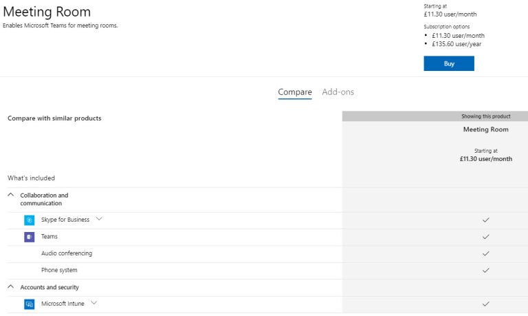 How to create and configure an account for your Microsoft Teams Room