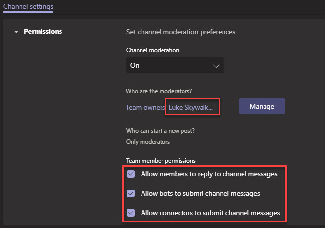 Microsoft Teams Channel Moderation is here