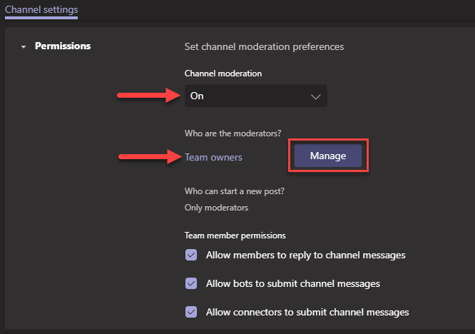 Microsoft Teams Channel Moderation is here