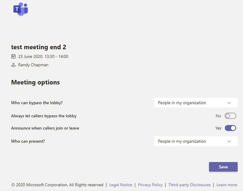 Ending a Teams Meeting Now Ends the Meeting – or does it?