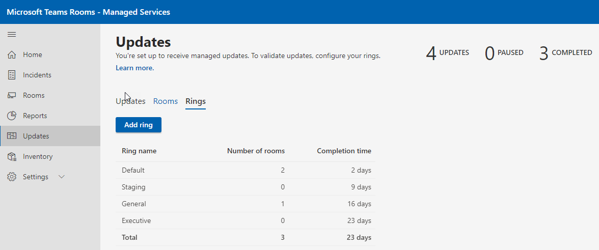 Updates for Microsoft Teams Rooms