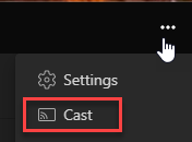 How to Cast to a Microsoft Teams Room on the Teams Desktop Client