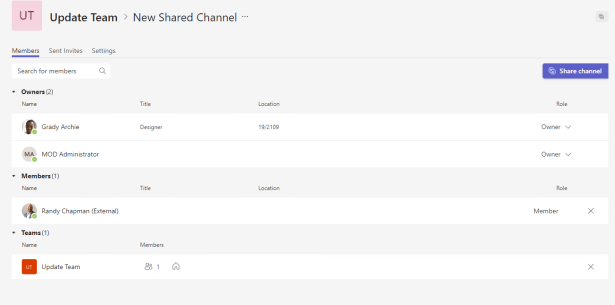 Shared Channels in Microsoft Teams are here