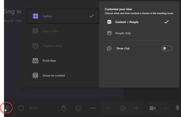 Microsoft Teams Rooms on Windows version 4.16 new UI