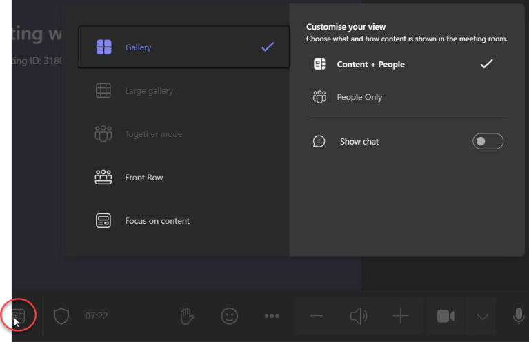 Microsoft Teams Rooms on Windows version 4.16 new UI