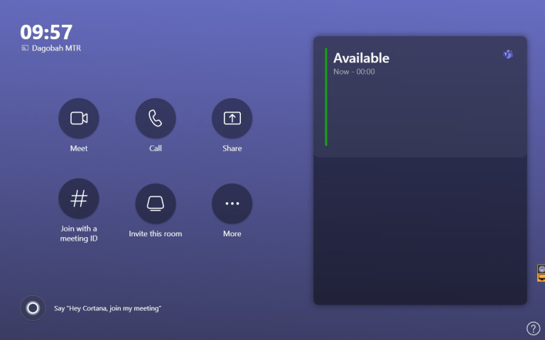 Microsoft Teams Rooms on Windows version 4.16 new UI