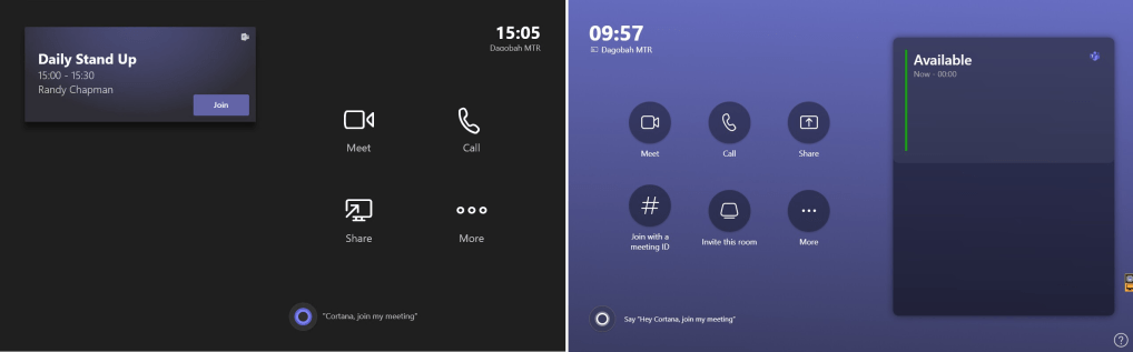 Microsoft Teams Rooms on Windows version 4.16 new UI