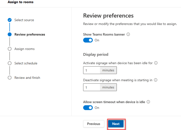 Digital Signage on Microsoft Teams Rooms