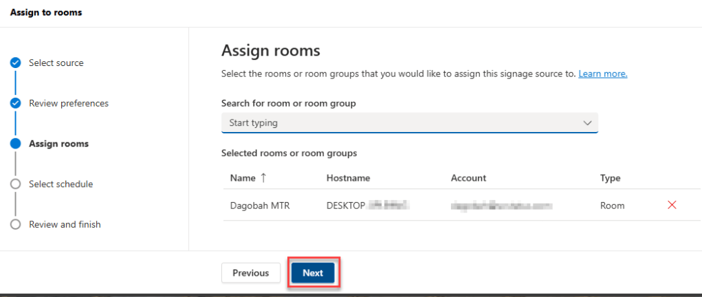 Digital Signage on Microsoft Teams Rooms